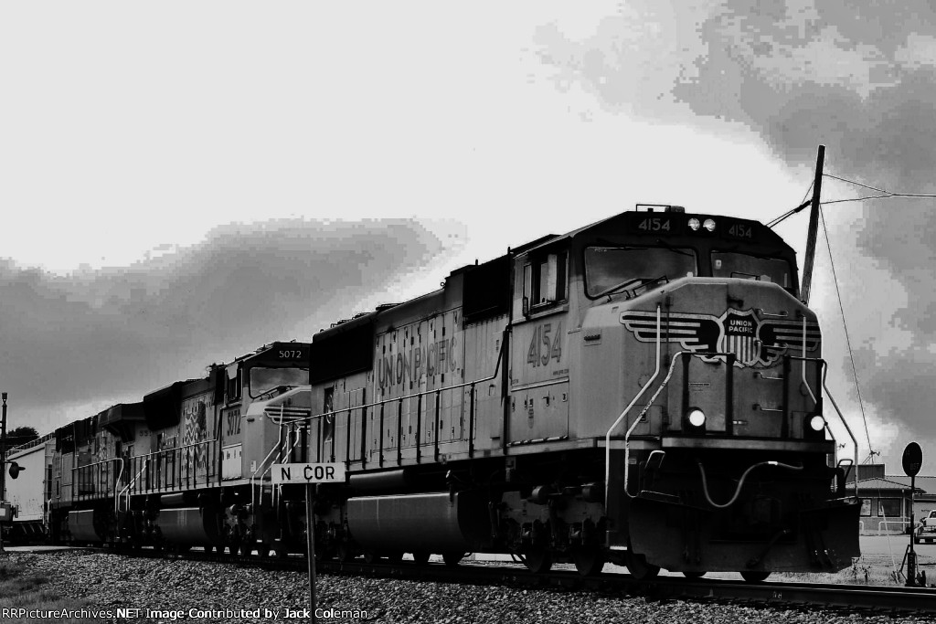 UP 4154 at the Nucor Switch